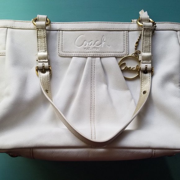 Coach | Bags | White Leather Coach Purse | Poshmark